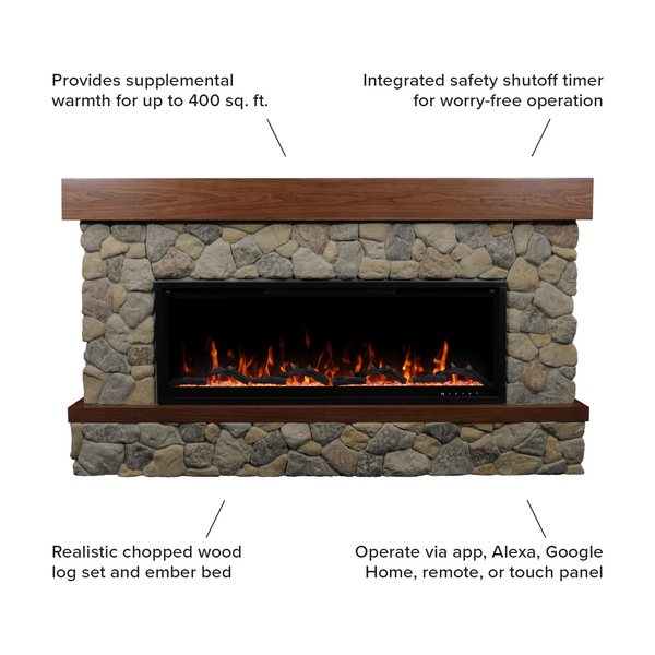 Country Living Brookstone Electric Fireplace Mantel Package – Mantels ...