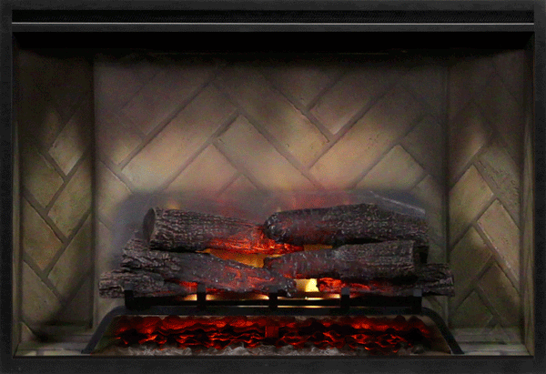 Dimplex 42" Revillusion Electric Firebox Herringbone Brick – Mantels Direct