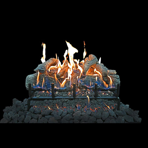 Grand Canyon Lava Front View Vented Gas Burner – Mantels Direct