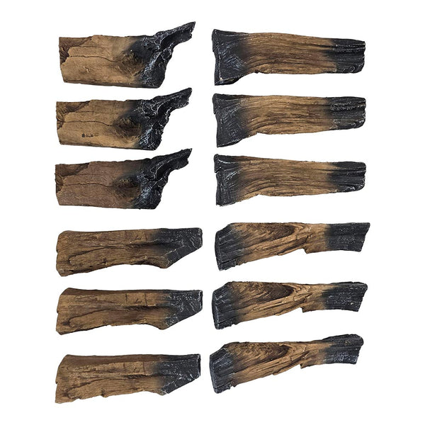Modern Ember Rustic Log Accessory Kit for Skyline 72” & Highmark 84”-1 ...