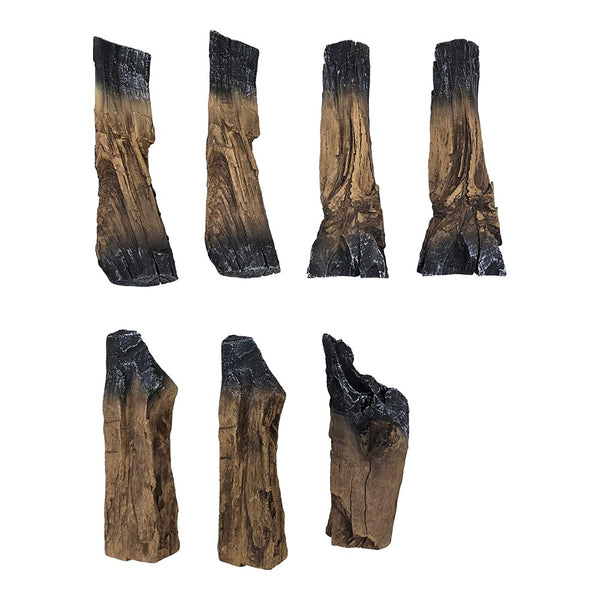 Modern Ember Rustic Log Accessory Kit for Skyline Wall Mount & Highmar ...