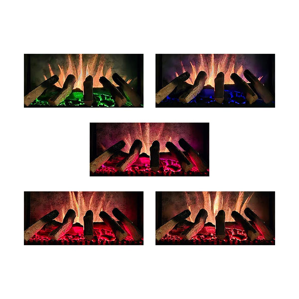 Modern Ember Harlowe 26-in Smart Cream Electric Fireplace Stove Heater ...