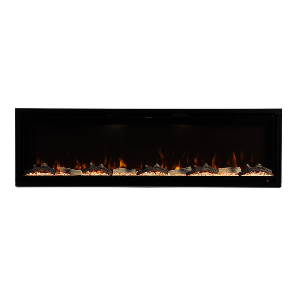 Modern Ember 60 in. Aerus LED Smart Electric Fireplace in Black with A ...