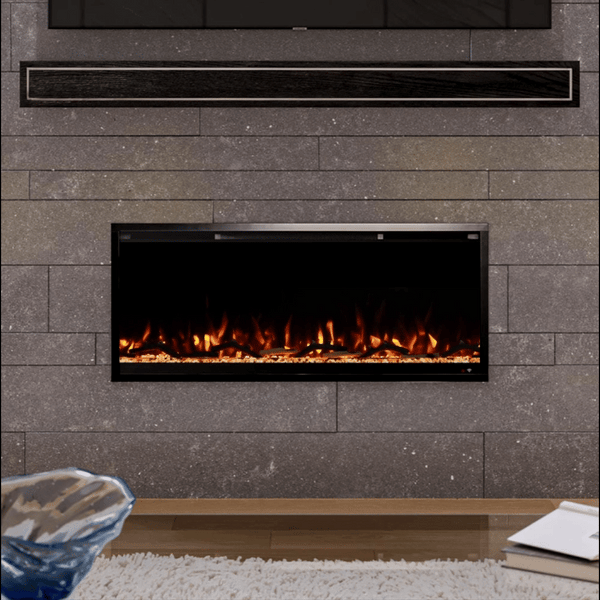 Modern Ember 42 in. Aerus Slim Smart LED Built-In Linear Electric Fire ...