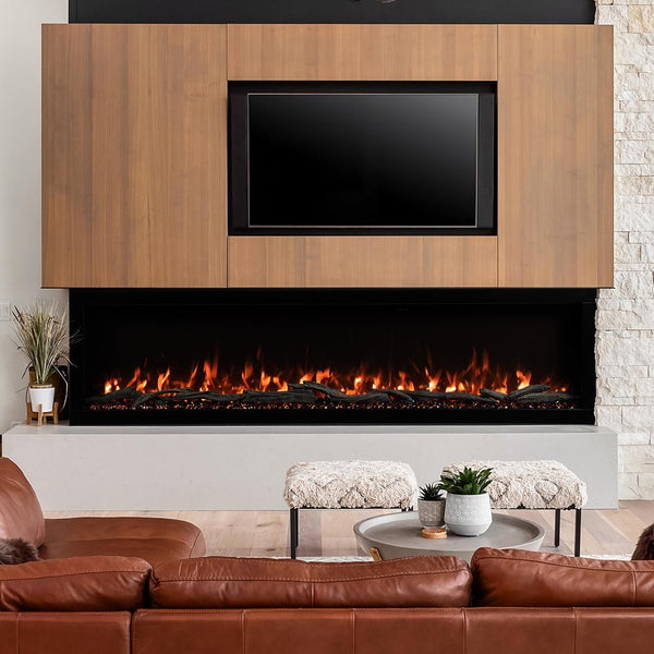 Modern Ember 100-in Highmark Built-In Linear Electric Fireplace ME-HM1 ...