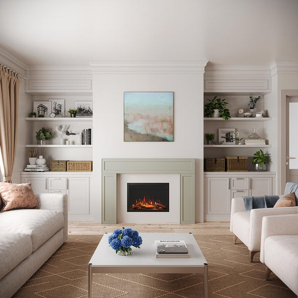 Modern Ember 26-in Highmark Traditional Built-In Electric Fireplace ...
