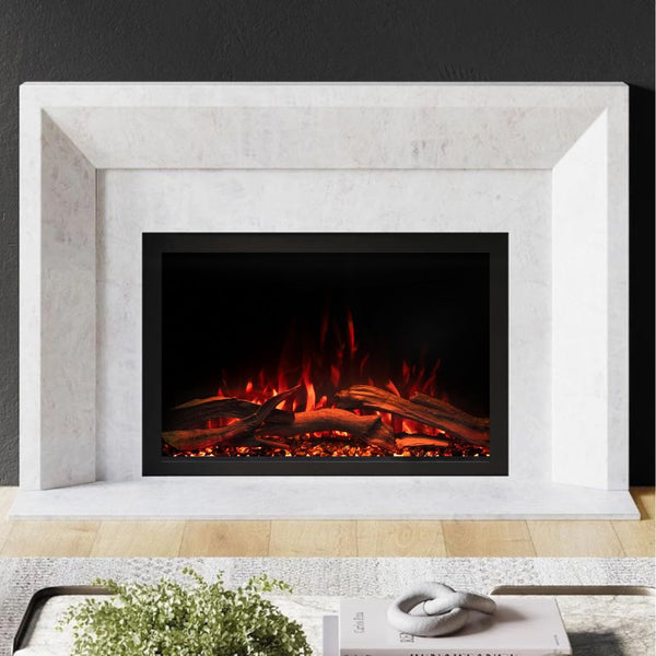 Modern Ember 33-in Highmark Traditional Built-In Electric Fireplace ...