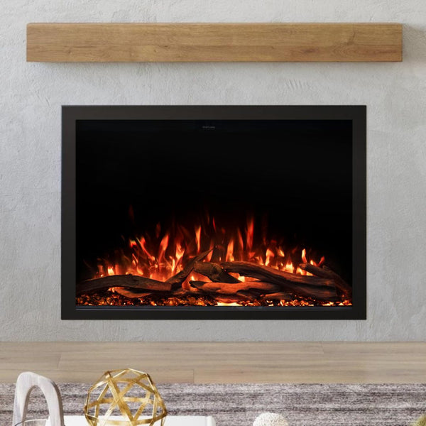 Modern Ember 38-in Highmark Traditional Built-In Electric Fireplace ...