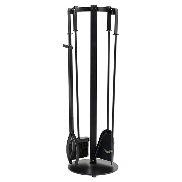 Modern Ember Knoll 5 Piece Fireplace Tool Set in Black – Mantels Direct