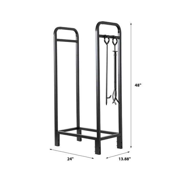 Modern Ember Sierra Mills 24-in Log Rack with Cover – Mantels Direct
