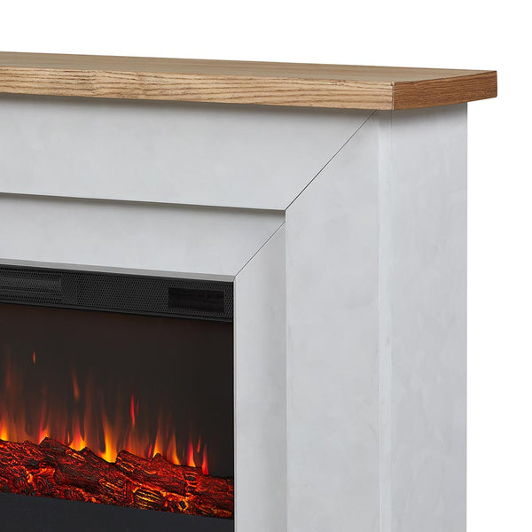 Real Flame Malie Landscape 67-in Fireplace Mantel Package in Venetian ...