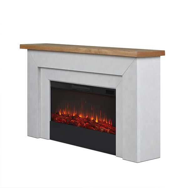 Real Flame Malie Landscape 67-in Fireplace Mantel Package in Venetian ...