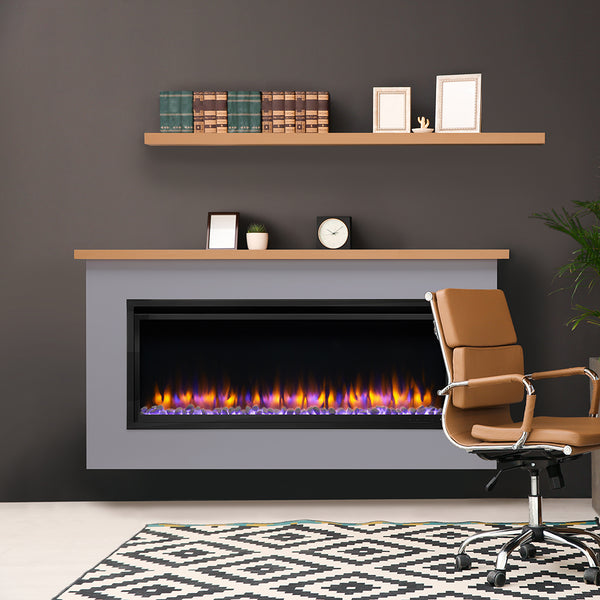 SimpliFire Boyd Ready-to-Finish Build-Out Kit for 50" Allusion Platinu ...