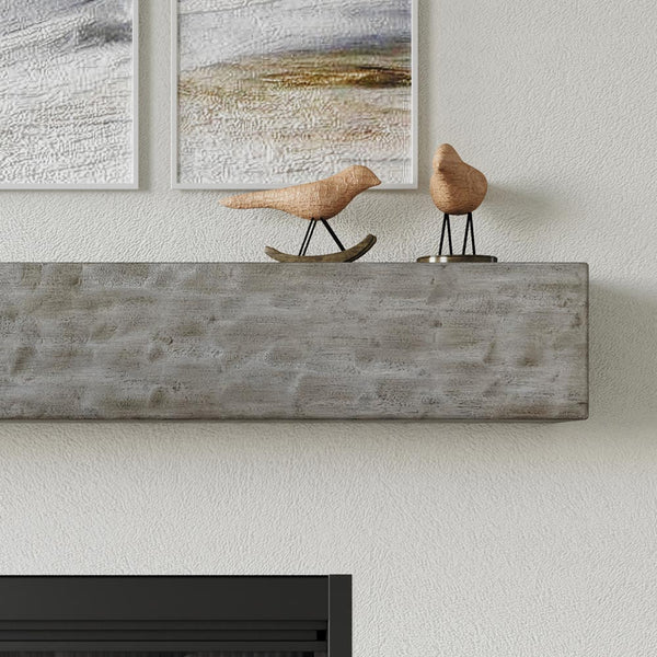 Thermastone 72-in Chiseled Concrete Fireplace Mantel Shelf – Mantels Direct