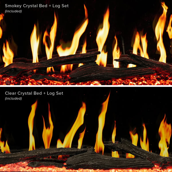 Modern Ember 67-in Highmark Luxe Virtual LCD Linear Electric Fireplace ...