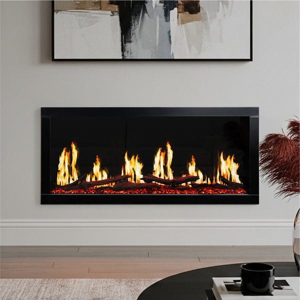 Modern Ember 46-in Highmark Luxe Virtual LCD Linear Electric Fireplace ...