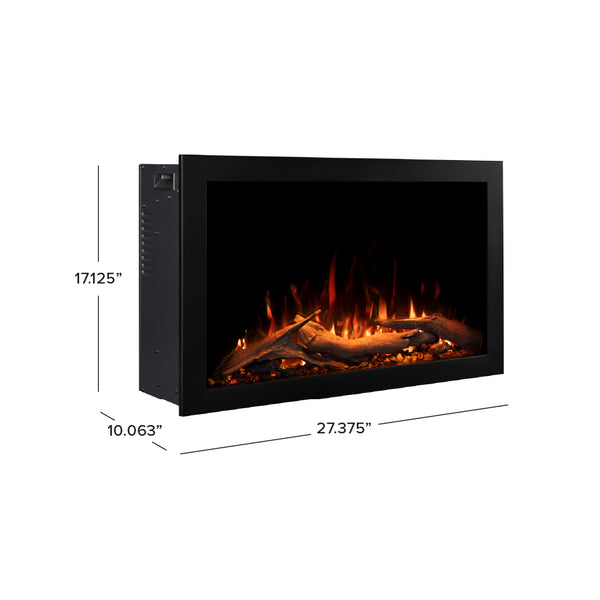 Modern Ember 26-in Highmark Traditional Built-In Electric Fireplace ...