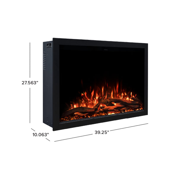 Modern Ember 38-in Highmark Traditional Built-In Electric Fireplace ...