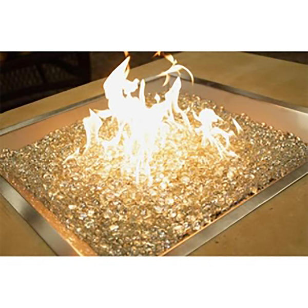Rectangular Crystal Fire Burner with Tempered Glass & Electronic Piezo ...
