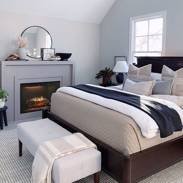 Dimplex 42-in Revillusion Built-In Electric Fireplace with Black Backg ...