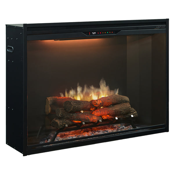 Dimplex 42-in Revillusion Built-In Electric Fireplace with Black Backg ...